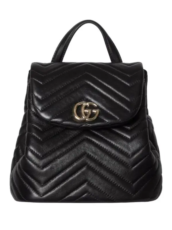 Gucci Gg Marmont Quilted Mini Backpack - Black