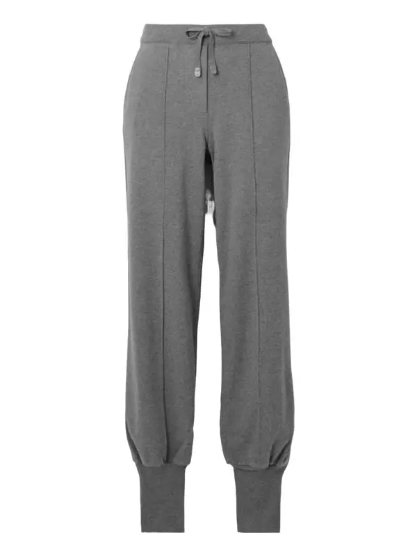 TOM FORD Cuffed Drawstring Trousers - Dark Gray