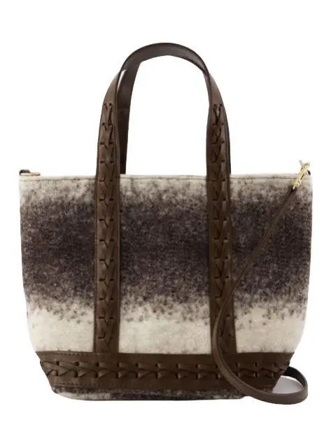 Vanessa Bruno Small Cabas Braided Tote Bag - Brown