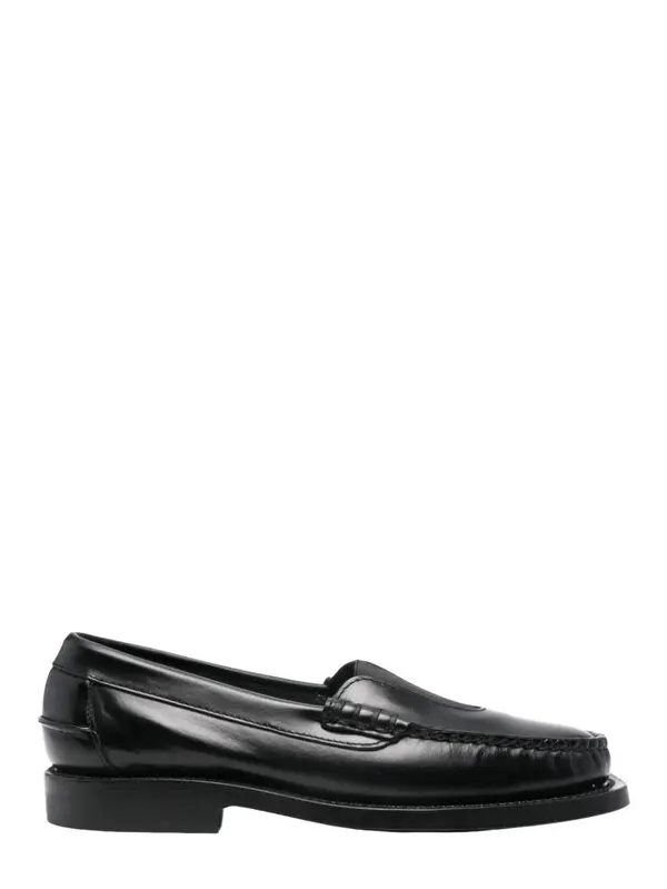 Hereu Lillo Square Toe Loafers - Black
