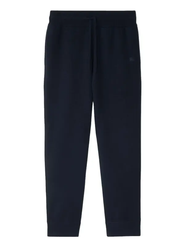 Burberry Tapered Drawstring Jogging Pants - Navy
