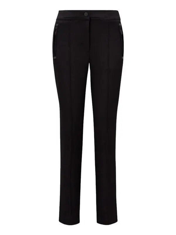 Moncler Twill Stretch Trousers - Black