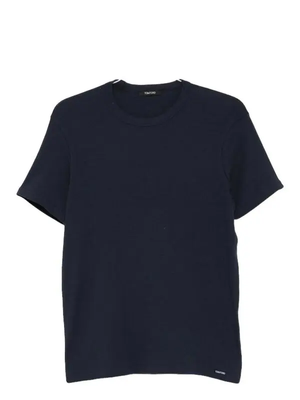 TOM FORD Crewneck Stretched T-shirt - Black