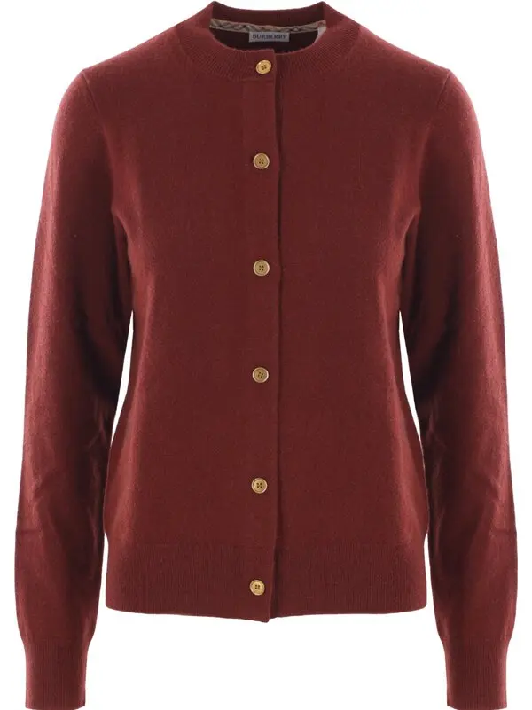 Burberry Crewneck Knitted Button-up Cardigan - Box