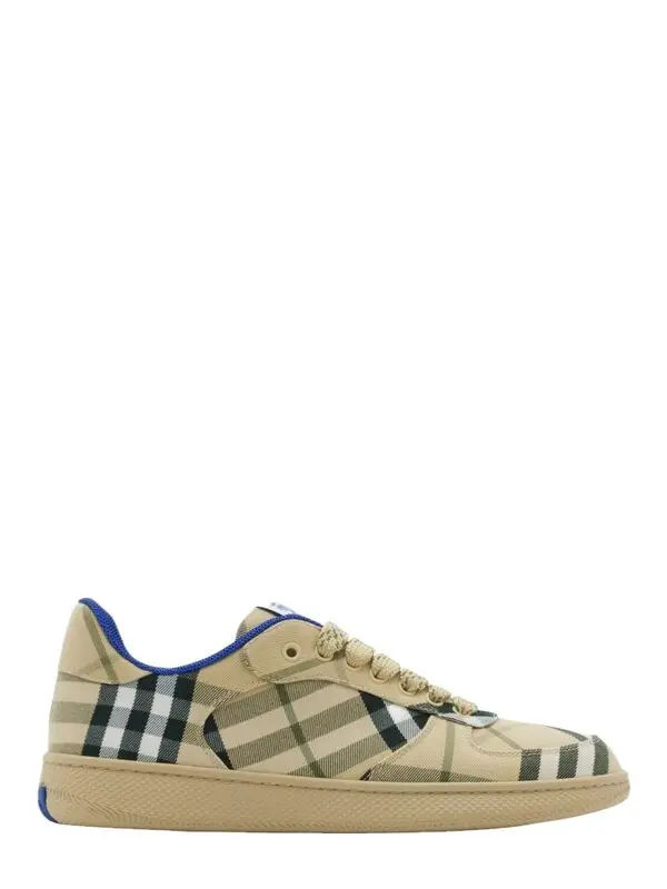 Burberry Checked Lace-up Sneakers - Grain Color