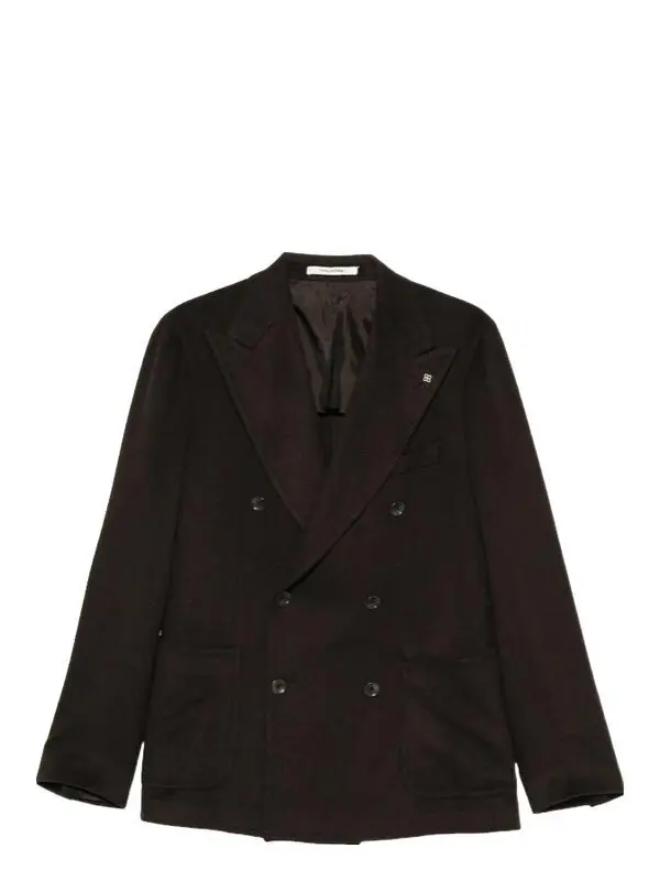 Tagliatore Double-breasted Suit Jacket - Brown