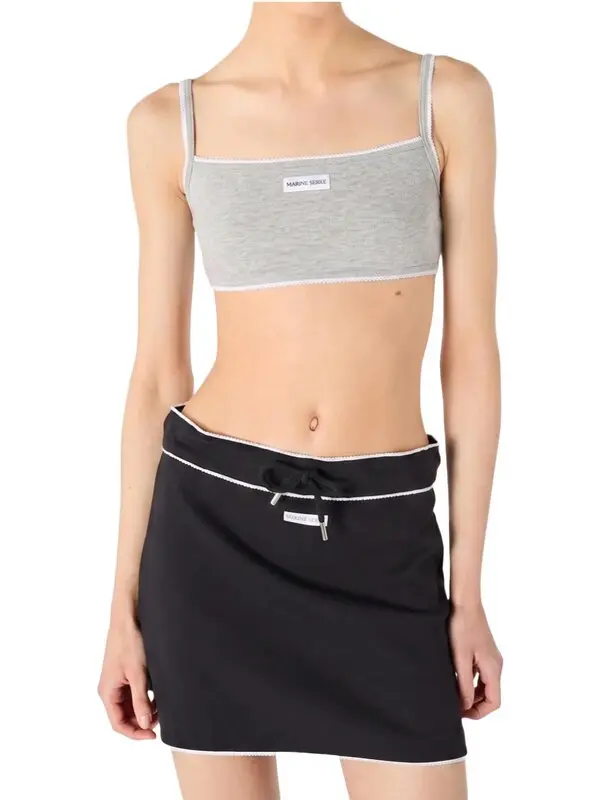 MARINE SERRE Cute 70s Bra - Grey