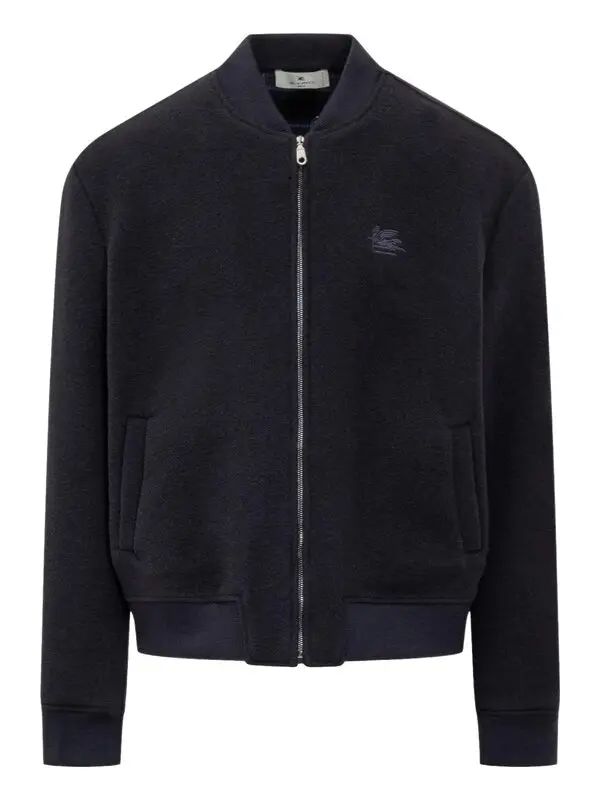 Etro Zipped Bomber Jacket - Black