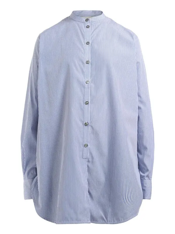 Studio Nicholson Striped Long Sleeve Shirt - Blue  White