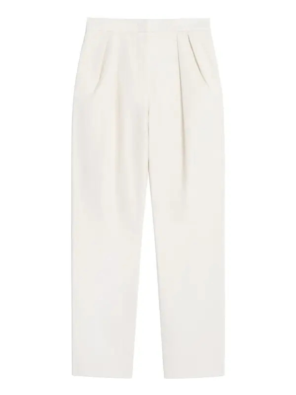 Max Mara Dede High-waist Trousers - White