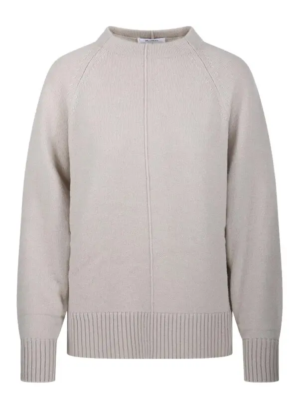 Max Mara Crewneck Long-sleeved Jumper - Gray