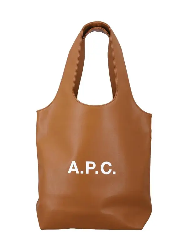 A.p.c. Ninon Small Top Handle Bag - Brown