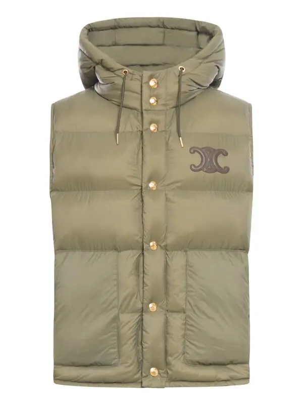 Celine Sleeveless Down Jacket - Nude