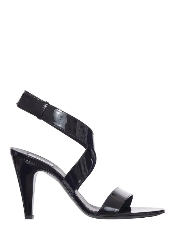 Alaïa Cone Heeled Ankle Strap Sandals - Black
