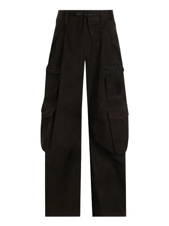 Dolce & Gabbana Faille Cargo Trousers - Black