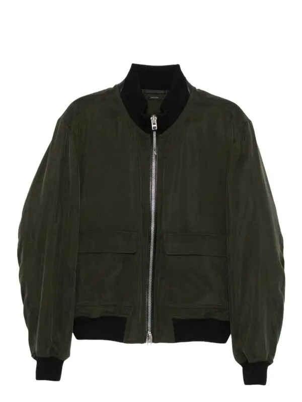 TOM FORD Gabardine Zip-up Jacket - Black