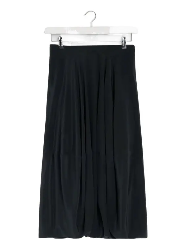 LEMAIRE Balloon Skirt In Silk Crepe De Chine - Black