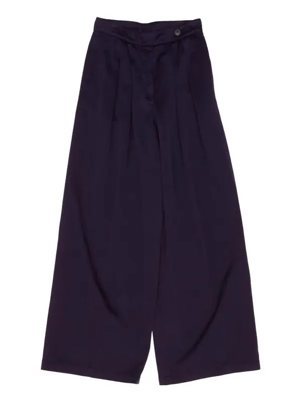 Dries Van Noten Wide Leg Trousers - Black