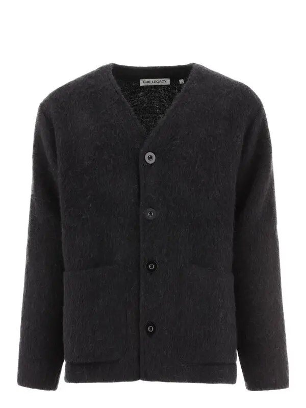 Our Legacy V-neck Knit Cardigan - Black