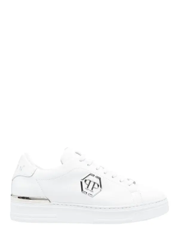 Philipp Plein Hexagon Lace-up Sneakers - White
