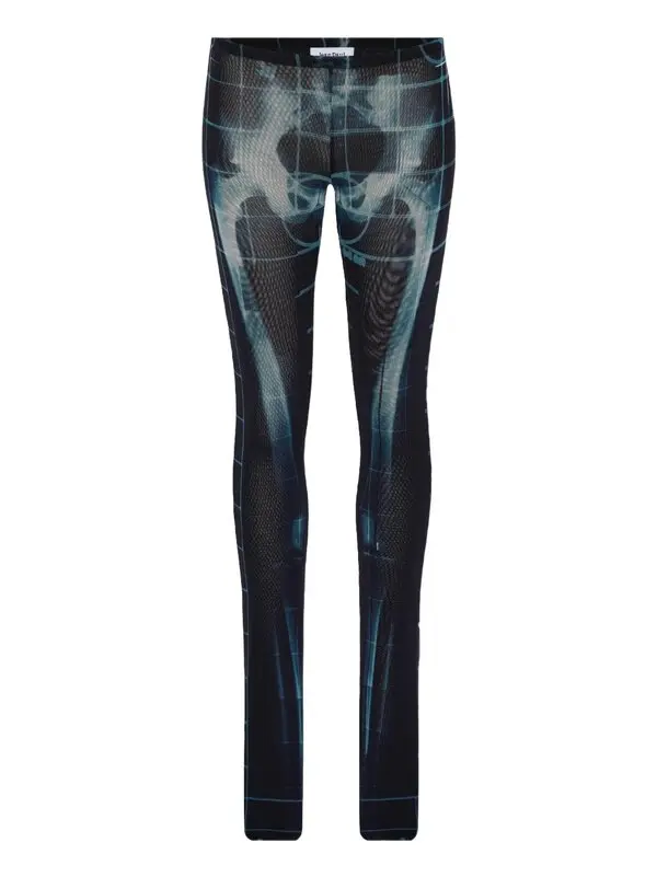 JEAN PAUL GAULTIER Squeletor" Flared Trousers - Black