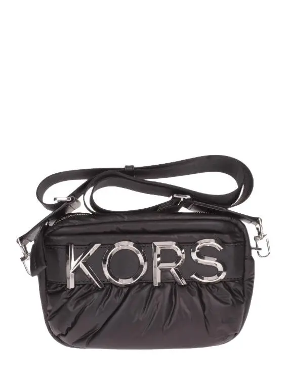 Michael Kors Logo Plaque Crossbody Bag - Black