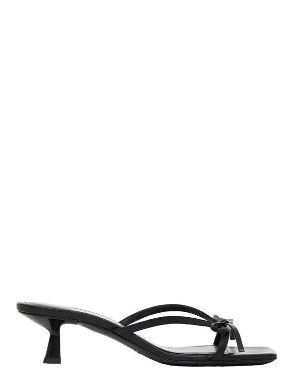 ANINE BING 45mm Jackie Heeled Sandals - Black