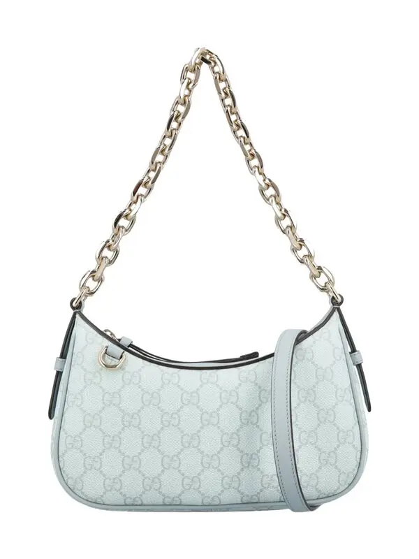 Gucci Gg Emblem Zipped Small Shoulder Bag - Multicolor