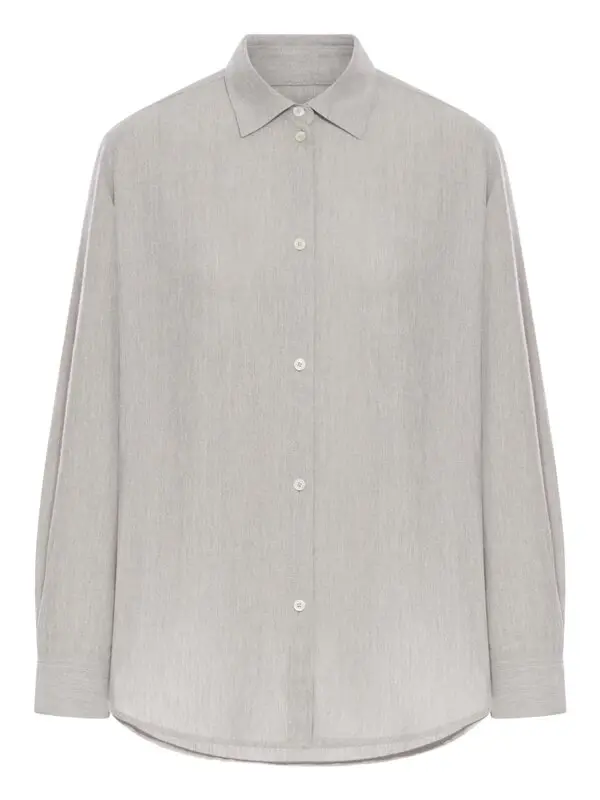 TOTEME Mélange-effect Shirt - Grey
