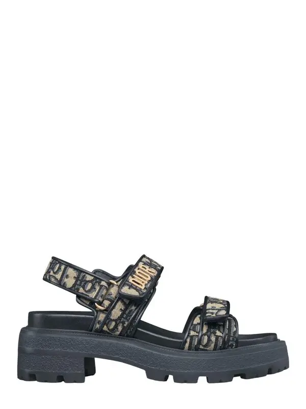 Dior Dioract Platform Sandals - Black