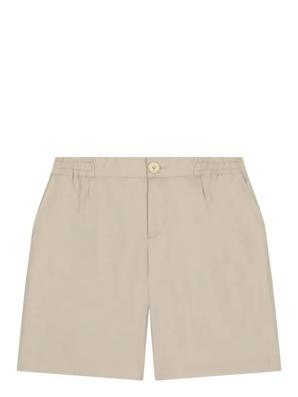 Dolce & Gabbana Embroidered Logo Stretch Shorts - Nude