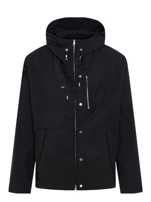 WOOYOUNGMI Logo-plaque Hooded Jacket - Black