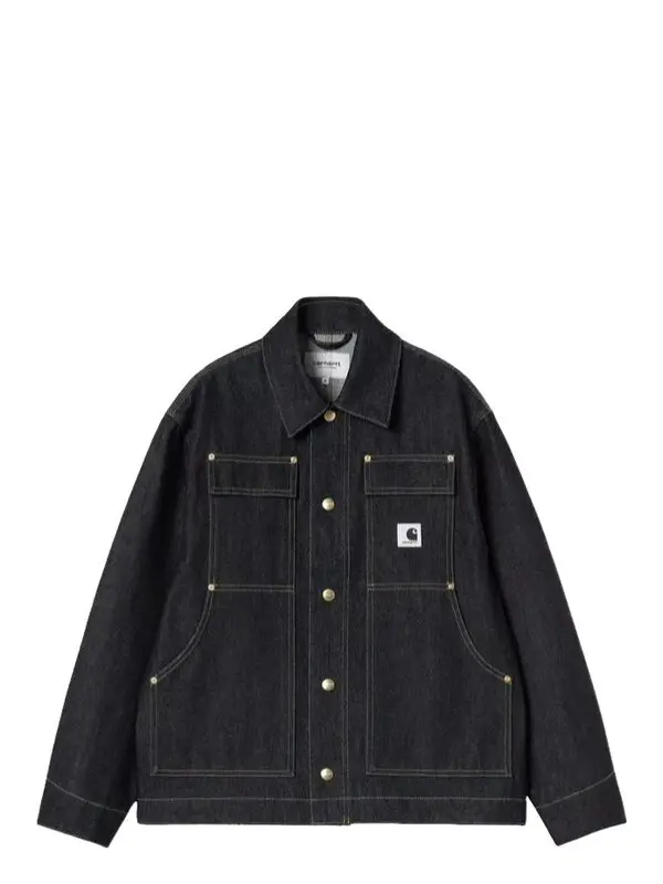 Carhartt Work In Progress Logo-patch Denim Jacket - Black