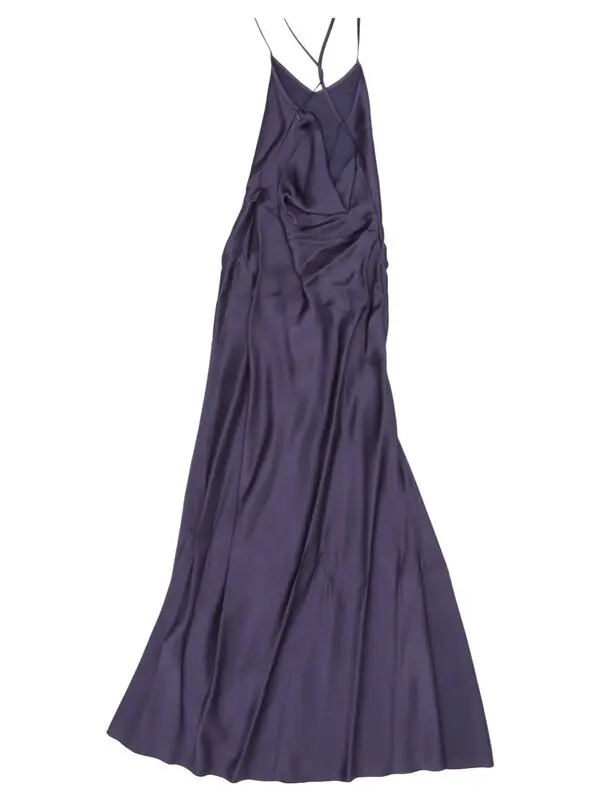 Victoria Beckham Draped Cami Gown - Blue
