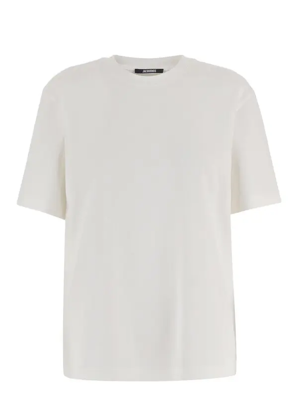 Jacquemus Logo-lettering Crew-neck T-shirt - White