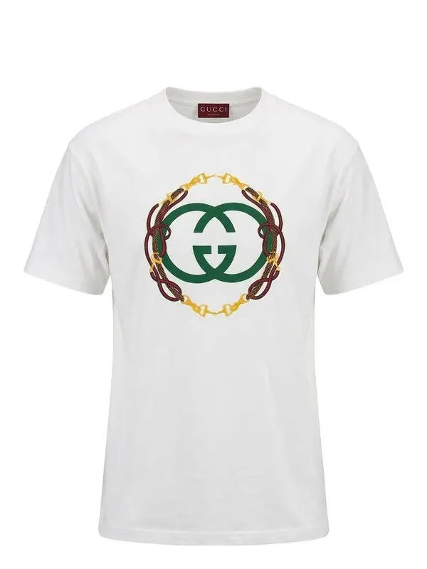 Gucci Interlocking G Print T-shirt - White