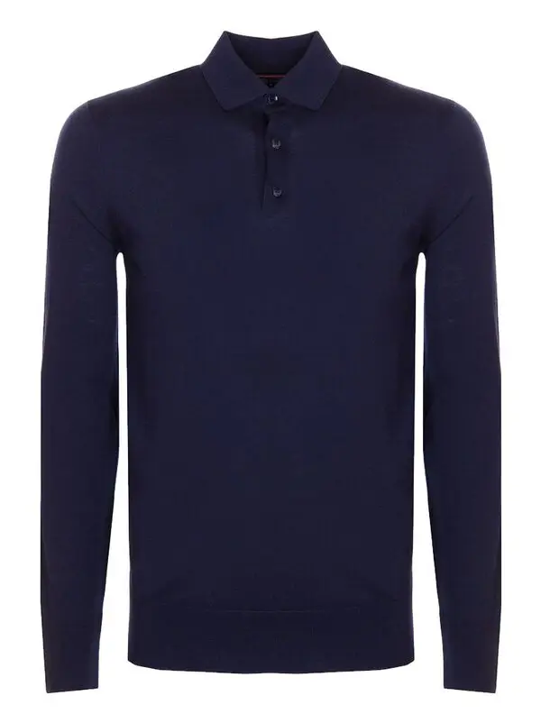 Loro Piana Long-sleeved Knitted Polo Shirt - No