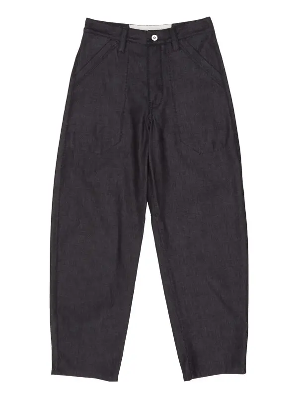 JIL SANDER Twill Wide-leg Jeans - Black