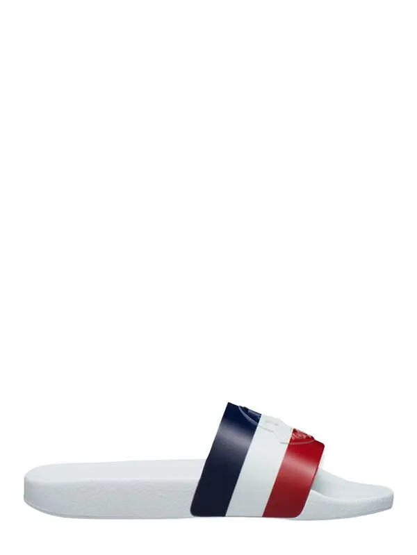 Moncler Basile Logo Embossed Slides - Multicolor