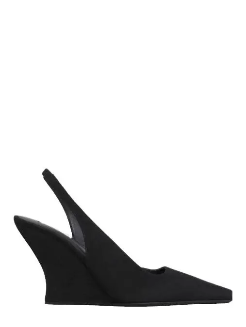 Alaïa Suede Slingback Wedge Pumps - Black
