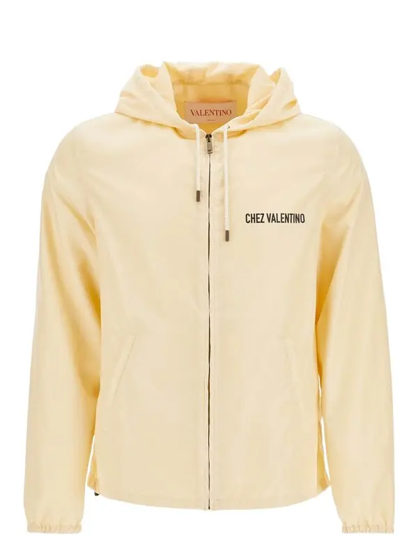 Valentino Garavani Zip-up Drawstring Jacket - Nude