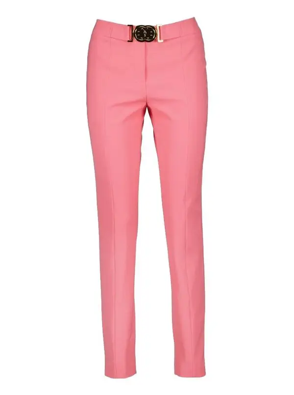 Moschino Tailored Buckled Casual Pants - Pink