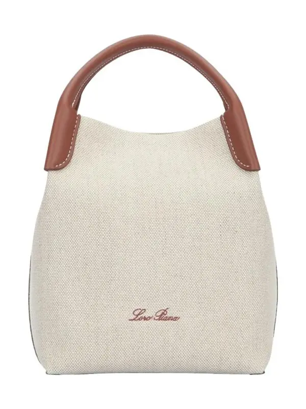 Loro Piana Micro Bale Tote Bag - Naturalcaramelsugarsungold