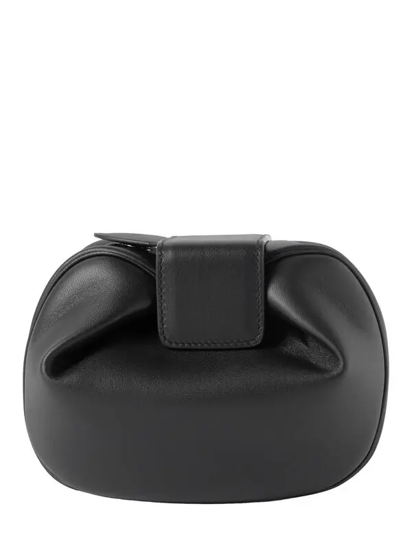 Gabriela Hearst Soft Demi Leather Clutch - Black