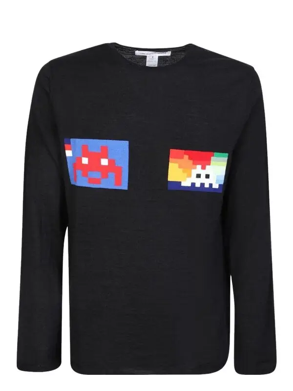 Comme Des Garçons Logo Sweater - Black