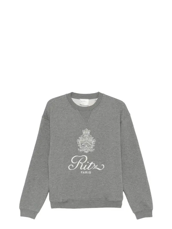 FRAME Ritz Paris Graphic Print Sweatshirt - Grey