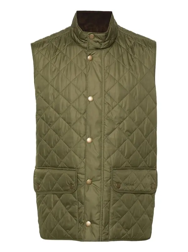 Barbour Lowerdale West Diamond-quilted Vest - Green