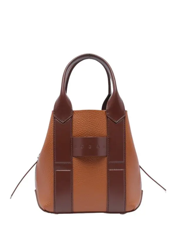Hogan Script Small Shopping Bag - Brown