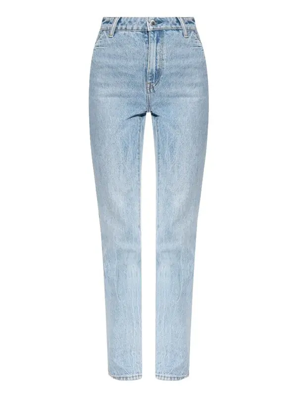 Alexander Wang High-waisted Straight Leg Jeans - Blue