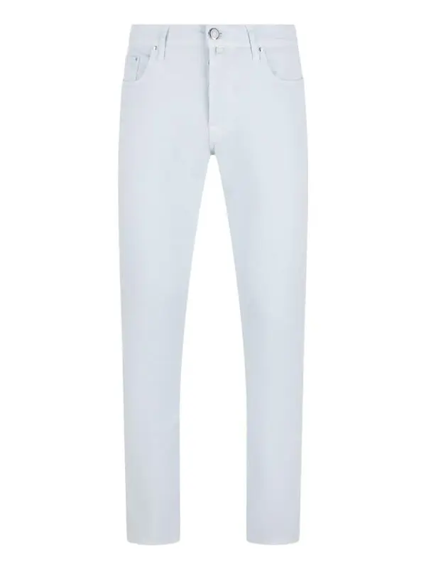 Jacob Cohen Bard Logo Patch Slim-fit Jeans - White